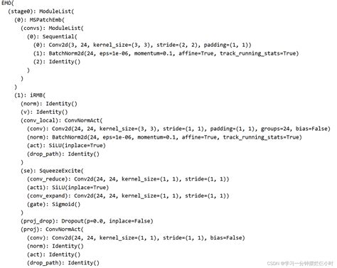 pytorch：summary（）函数打印网络结构 pytorch summary csdn博客