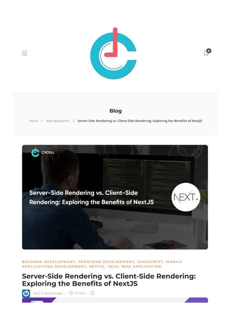 Server Side Rendering Vs Client Side Rendering Exploring The Benefits Of Nextjspdf