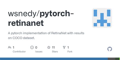 GitHub Wsnedy Pytorch Retinanet A Pytorch Implementation Of