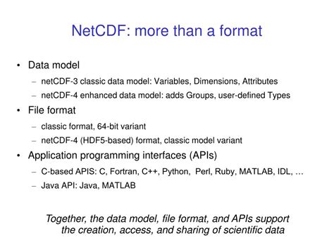 ppt advances in the netcdf data model format and software powerpoint presentation id 1059416