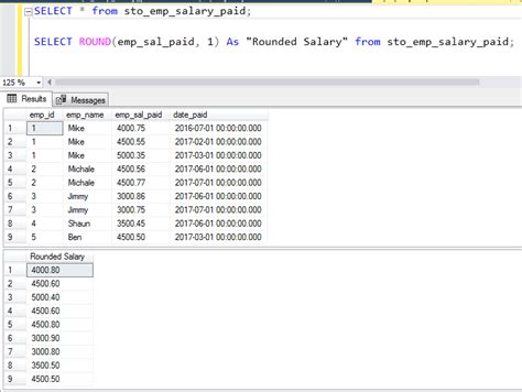 SQL ROUND Function