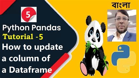 Python Pandas Tutorial 5 How To Update A Column Of A Dataframe Aksadur Bangla Youtube