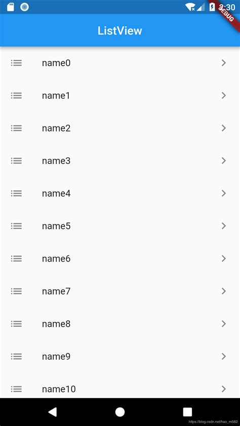Flutter ListView详解 掘金