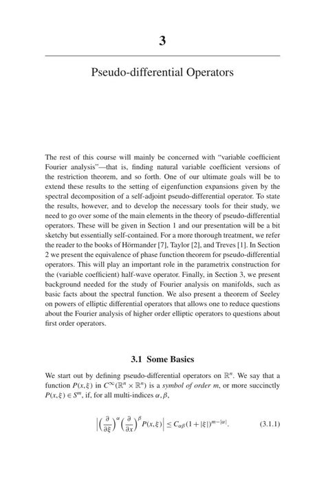 pseudo differential operators chapter 3 fourier integrals in classical analysis