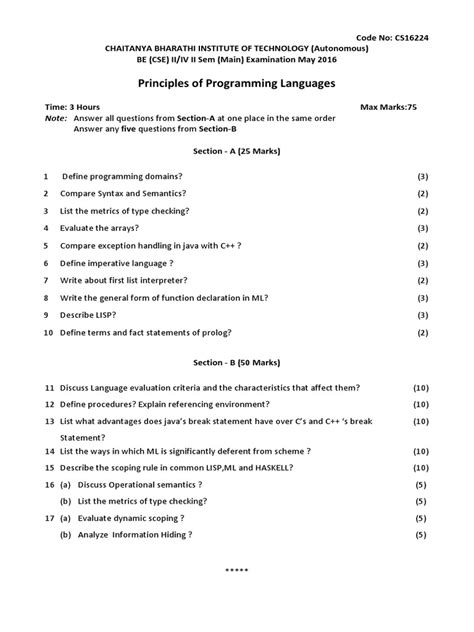 principles of programming languages pdf scope computer science scheme programming language