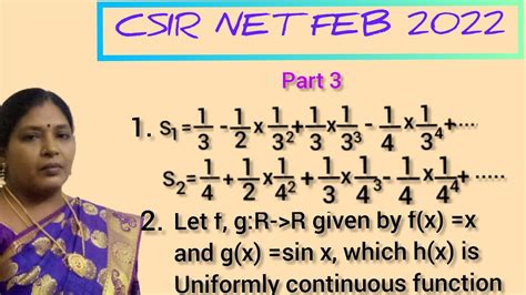 csir net feb 2022 mathematical science question and its solutions youtube