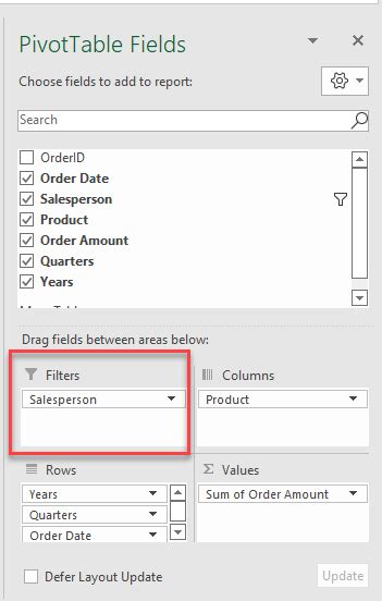 Excel Pivot Table Filter Date By Quarter And Years Brokeasshome