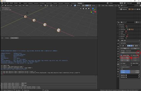 Python Array Modifier With Variable Offset Blender Stack Exchange