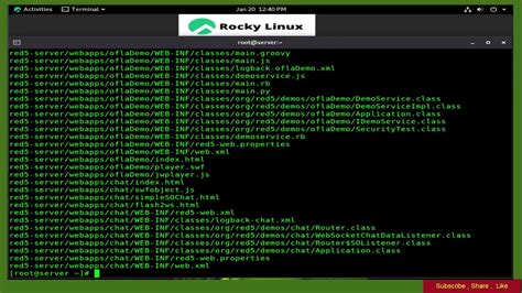 how to install red5 media server on rocky linux 8 5 youtube
