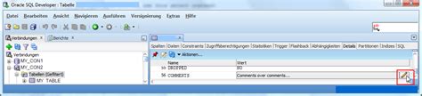 select table and column comments oracle sql apex at work by tobias arnhold