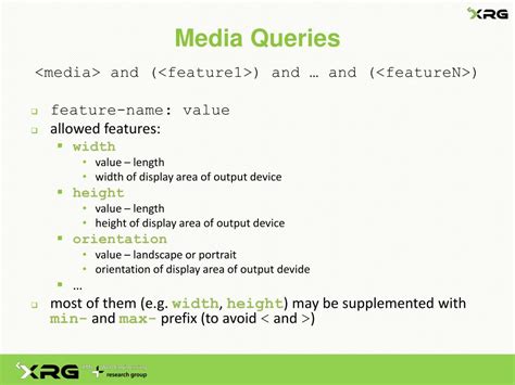 PPT CSS Statements Media Queries Selectors Cascading PowerPoint