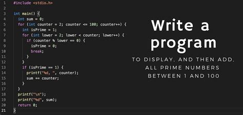 prime numbers with loops in c this is a common assignment test and… by ikechi michael medium