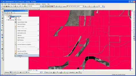 ARCMAP ARCVIEW 10 0 MINI TUTORIAL SETTING LAYER TRANSPARENCY YouTube