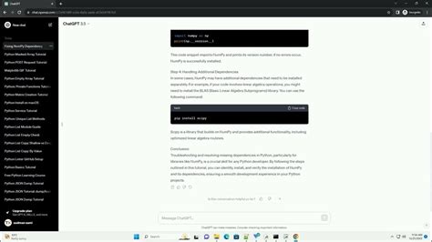 python missing required dependencies numpy youtube
