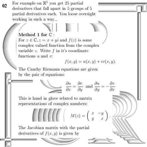 cauchy riemann equations for the complex plane and for 3d complex numbers 3dcomplexnumbers