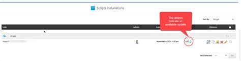 Updating Drupal Using Softaculous InMotion Hosting