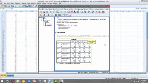 Cara UJI VALIDITAS Dan Uji Reliabilitas SPSS 23 YouTube