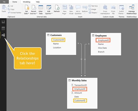 How To Create A Relationship Between The Two Tables In Power Bi Desktop