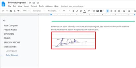 How To Insert Signature In Google Docs
