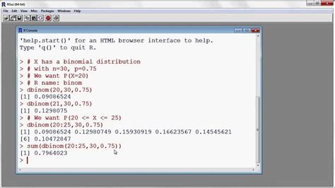 binomial and normal distributions in r youtube