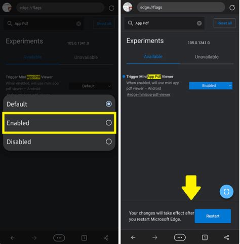 how to enable pdf viewer in microsoft edge on android