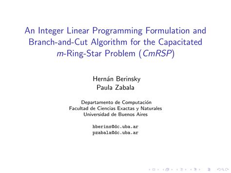 an integer linear programming formulation and branch and cut algorithm for the capacitated m