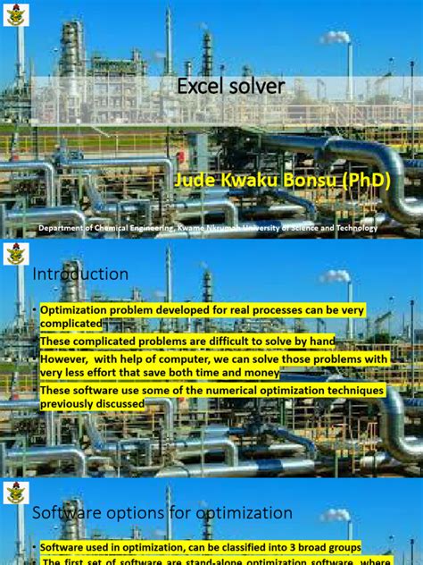 excel solver pdf mathematical optimization linear programming