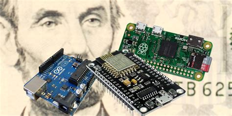 5 Microcontrollers Arduino Raspberry Pi Zero Or NodeMCU
