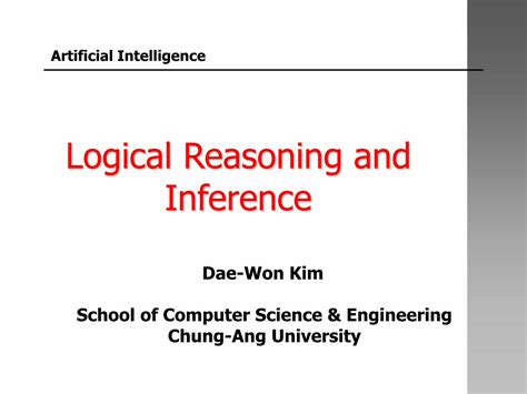 pdf logical reasoning and inference cau ai labai cau ac kr teaching ai 2014 07 pdf · 2014 10