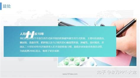 管理好自己的健康PPT模板 知乎