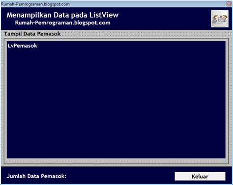 source code menampilkan data dari database ke listview vb6
