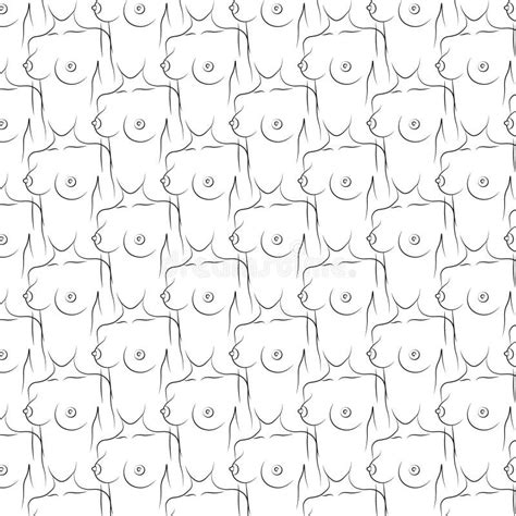 Woman`s Breast Pattern Vector Design Stock Illustration Illustration Of Pink Nipple 199396026