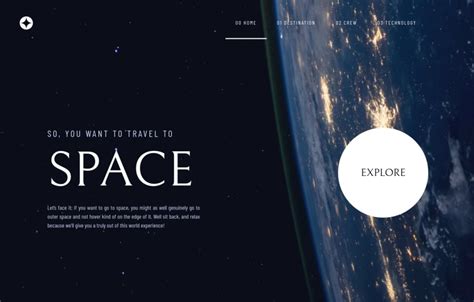 Frontend Mentor Space Tourism Multi Page Website Coding Challenge
