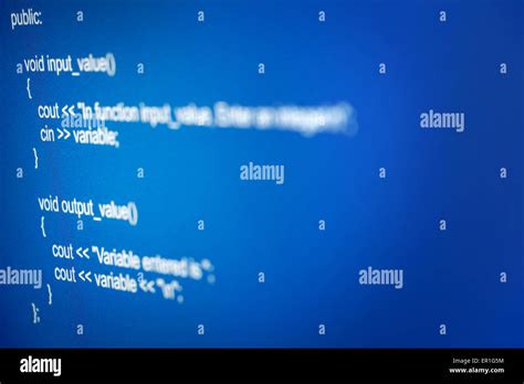 Programming Code Abstract Screen Of Software Developer Stock Photo Alamy