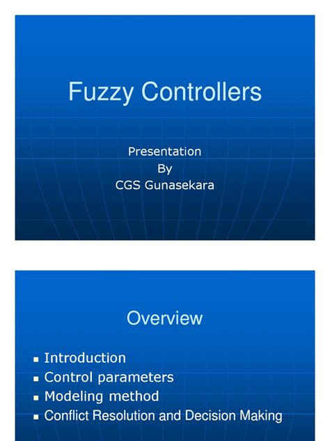 fuzzy controllers pdf fuzzy logic control system