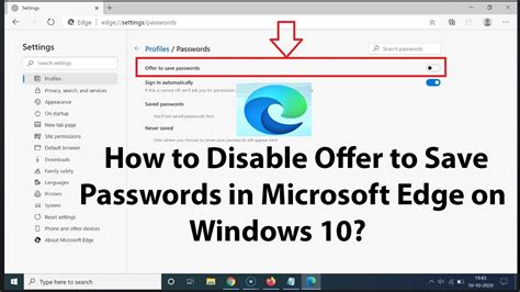 How To Disable Offer To Save Passwords In Microsoft Edge On Windows