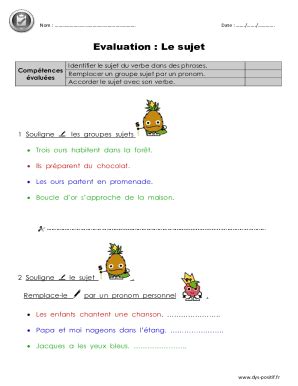 Remplissable En Ligne Evaluation Avec Le Corrig Pour Le Ce1 Sur Le