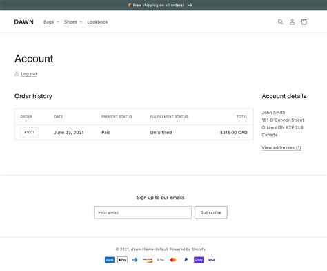 Customers Account