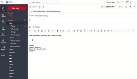 如何在Zoho Mail电子邮件中插入图片