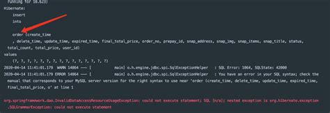 springboot jpa 表名为关键字或者列名为关键字 spring jpa 实体类中包含mysql关键字 csdn博客