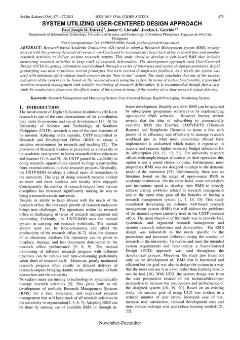 pdf system utilizing user centered design approach