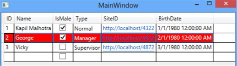 WPF DataGrid Common Tasks