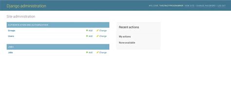 Django Admin Interface