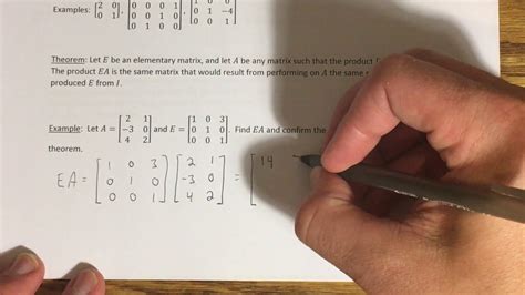 1 5 elementary matrices and a method for finding a 1 part 1 youtube