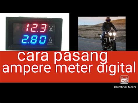 Pasang Ampere Dan Volt Meter Digital Di Motor YouTube