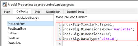 unbounded variable size signal basic operations matlab and simulink mathworks 한국