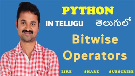 Bitwise Operators In Python In Telugu YouTube