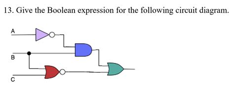 Circuit Diagram For Boolean Expression