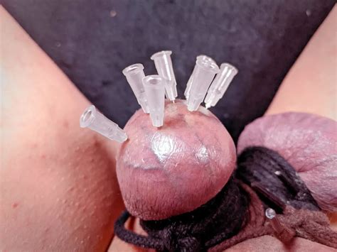 Testicle Skewering Needles In Balls Cbt Session 20 Pics Xhamster