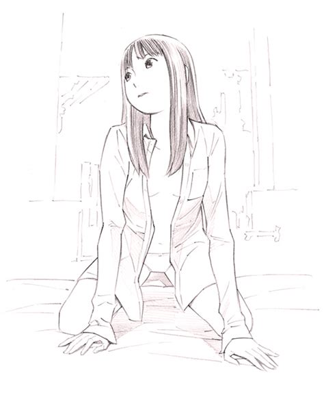 Safebooru 1girl Dress Shirt Monochrome No Bra Open Clothes Open Shirt Original Panties Shirt